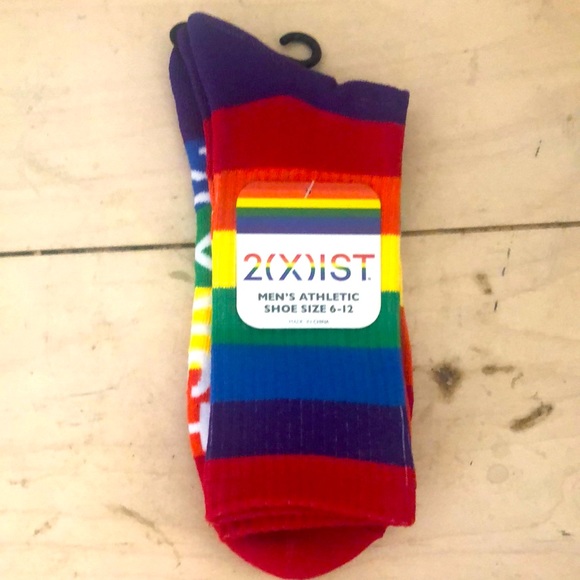 Underwear & Socks | Pair Of 2xist Rainbow Colors Athletic Socks | Poshmark